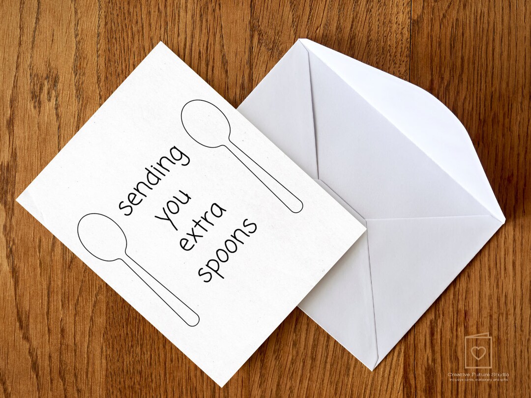 Spoon Theory Greeting Card - Etsy