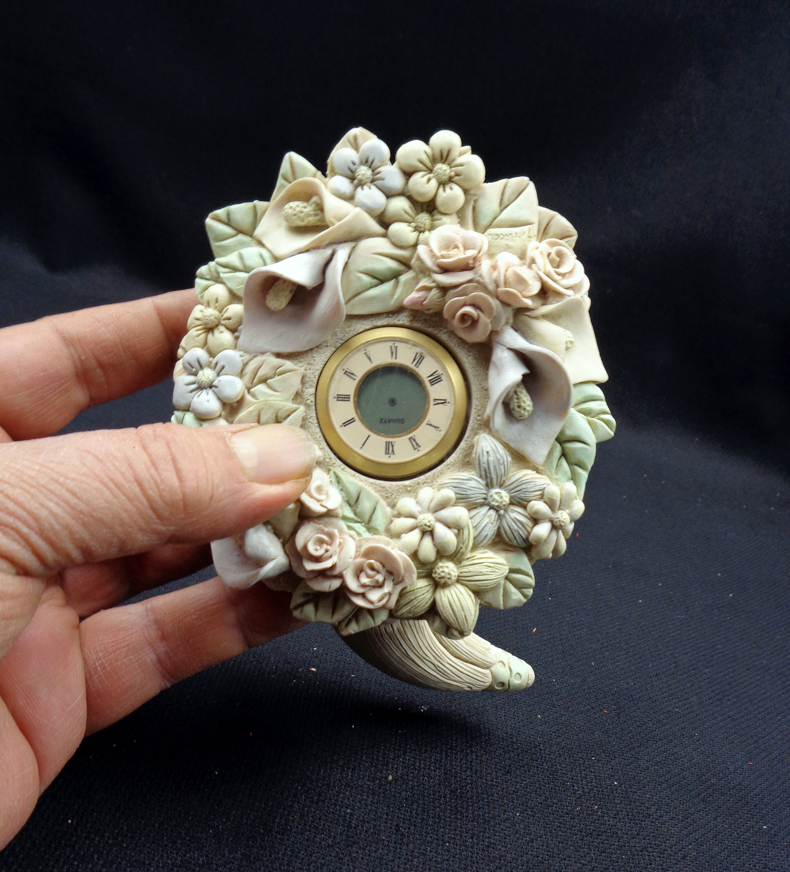 Ceramic cornucopia Capodimonte style Vintage Italy 1960s | Etsy