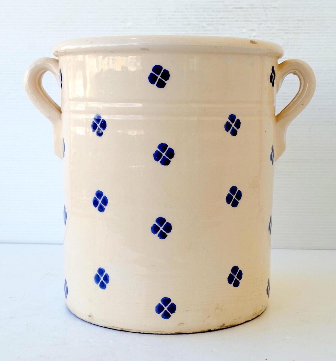 Handmade Italian, Large Clay Vase, Pot Vase, Vase for Preserving Food ...