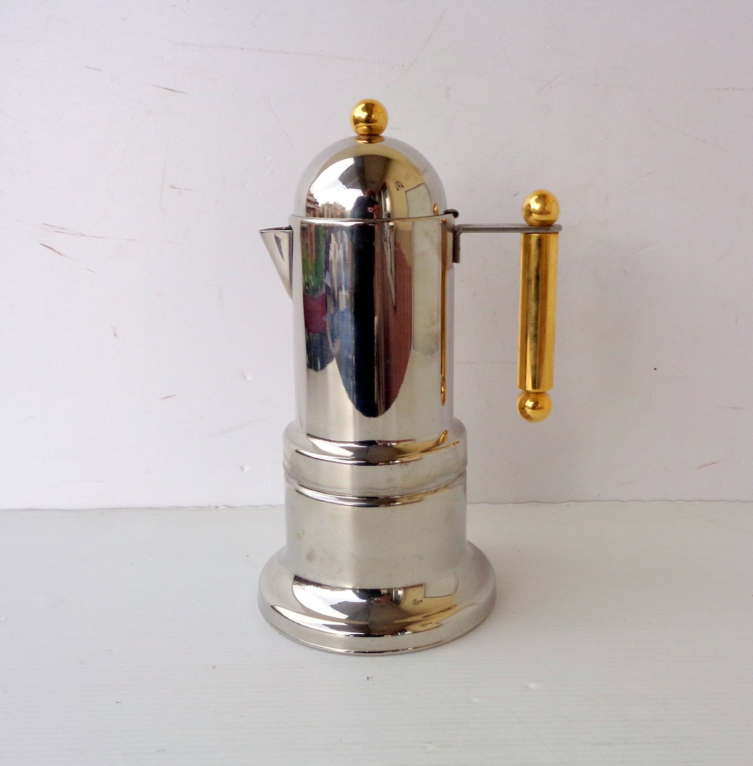 6 Cups Kontessa Vev Vigano Coffee Maker, in 18/10 Stainless Steel ...