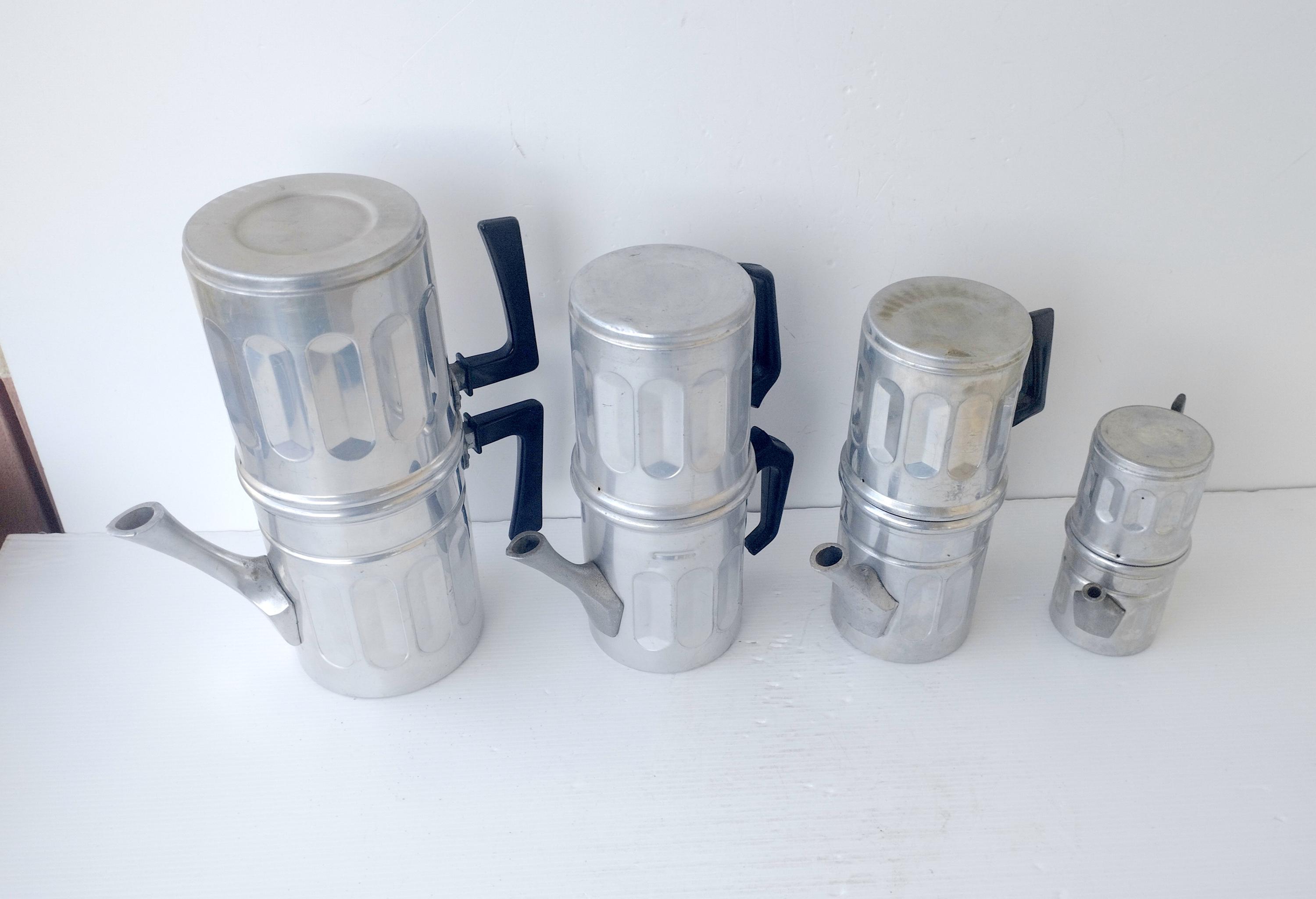 ETERNA Brand Neapolitan Coffee Maker, Completely in Pure Aluminum, Made ...