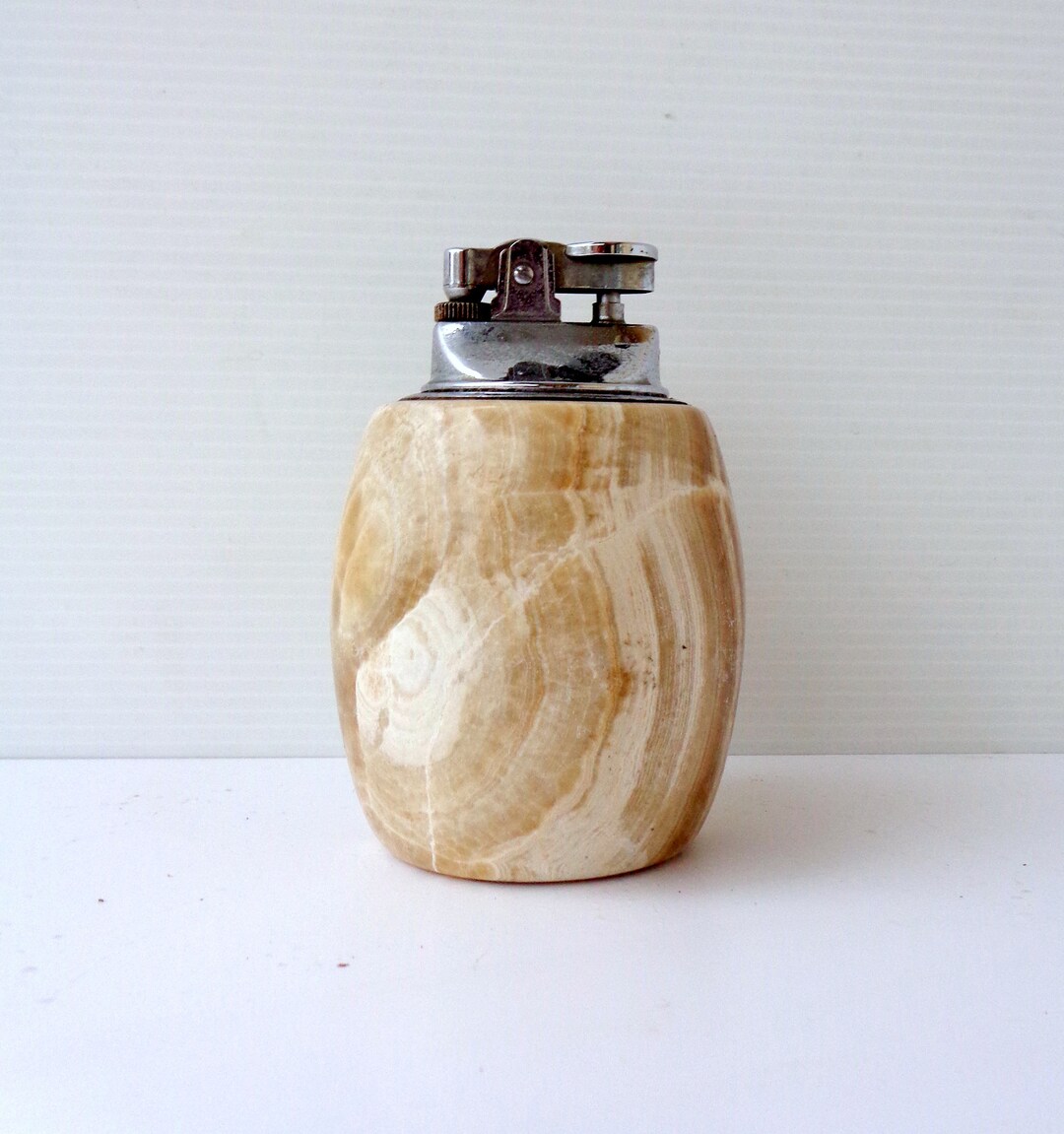 Old Table Lighter, in Onyx, Vintage Italy 1960s, With Some Signs of ...
