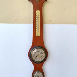 Antique Barometer, Thermometer Hygrometer in Wood, Height 57.5cm ...