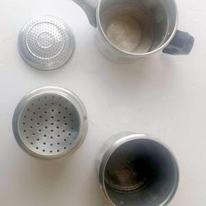 ETERNA Brand Neapolitan Coffee Maker, Completely in Pure Aluminum, 2 ...