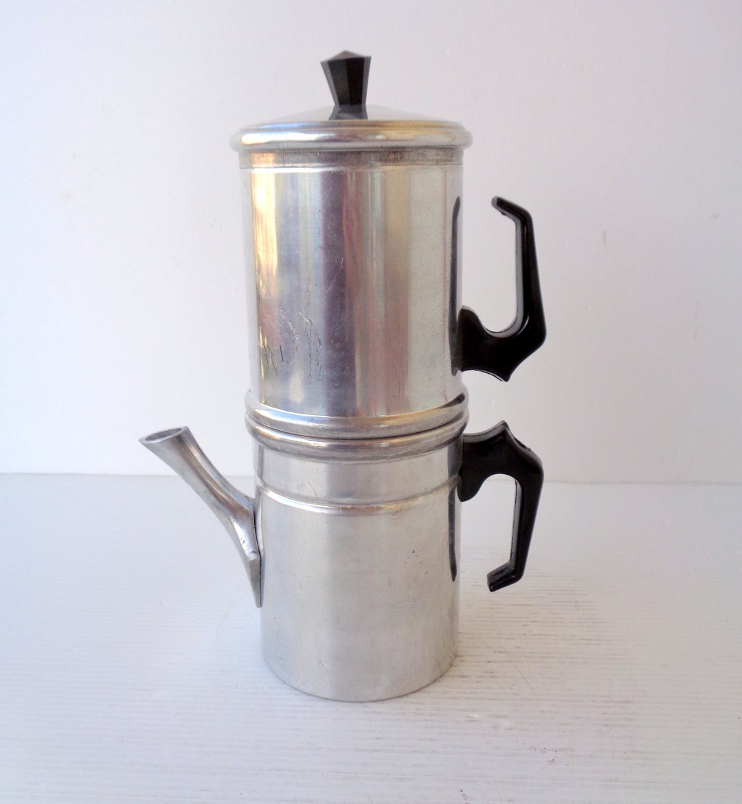 ILSA Brand Old Neapolitan Coffee Maker, Completely in Pure Aluminum, 6 ...