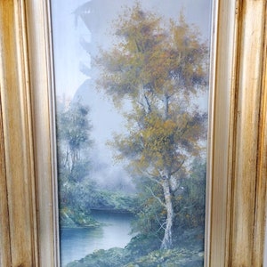 Vintage Italian Oil Paintings on Canvas , "landscape" Framed in a ...