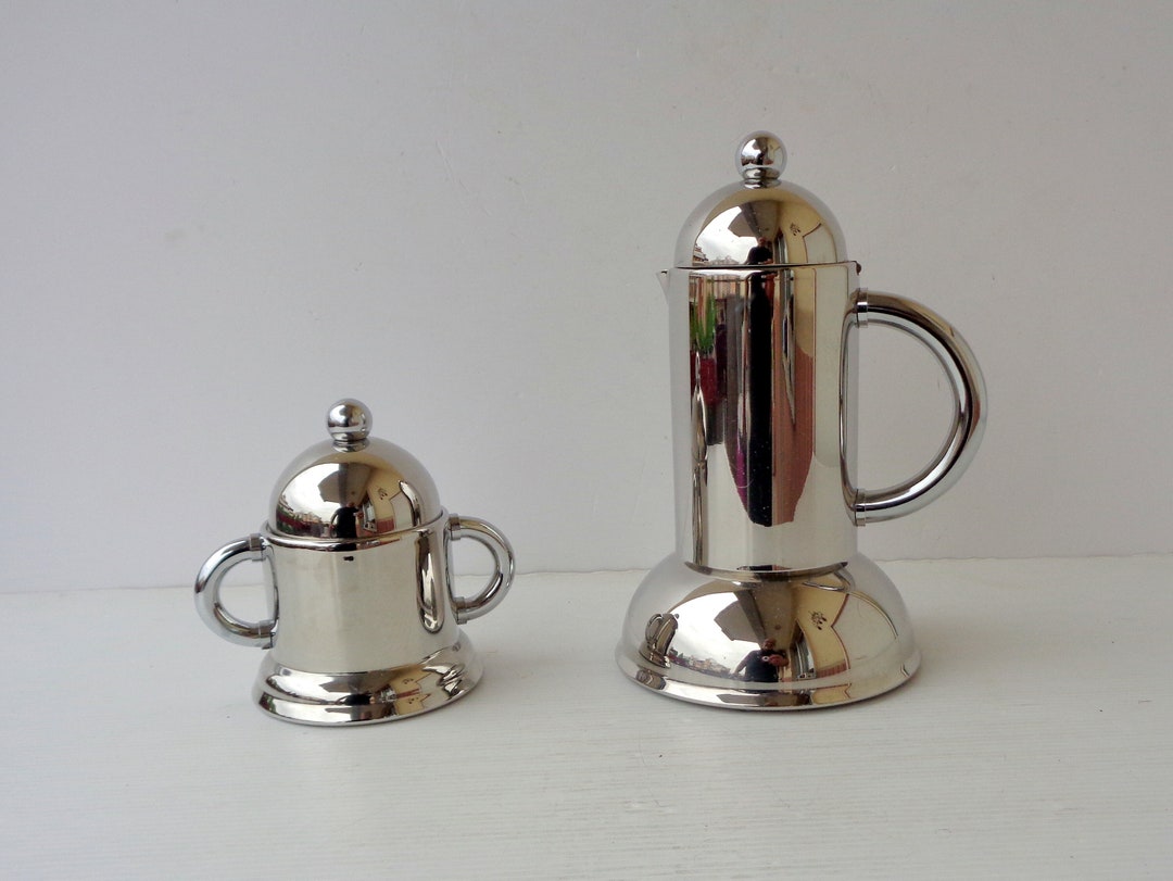 Vintage Italian , Inoxpran Orchidea Gold Inox 18-10 Coffee Maker ...