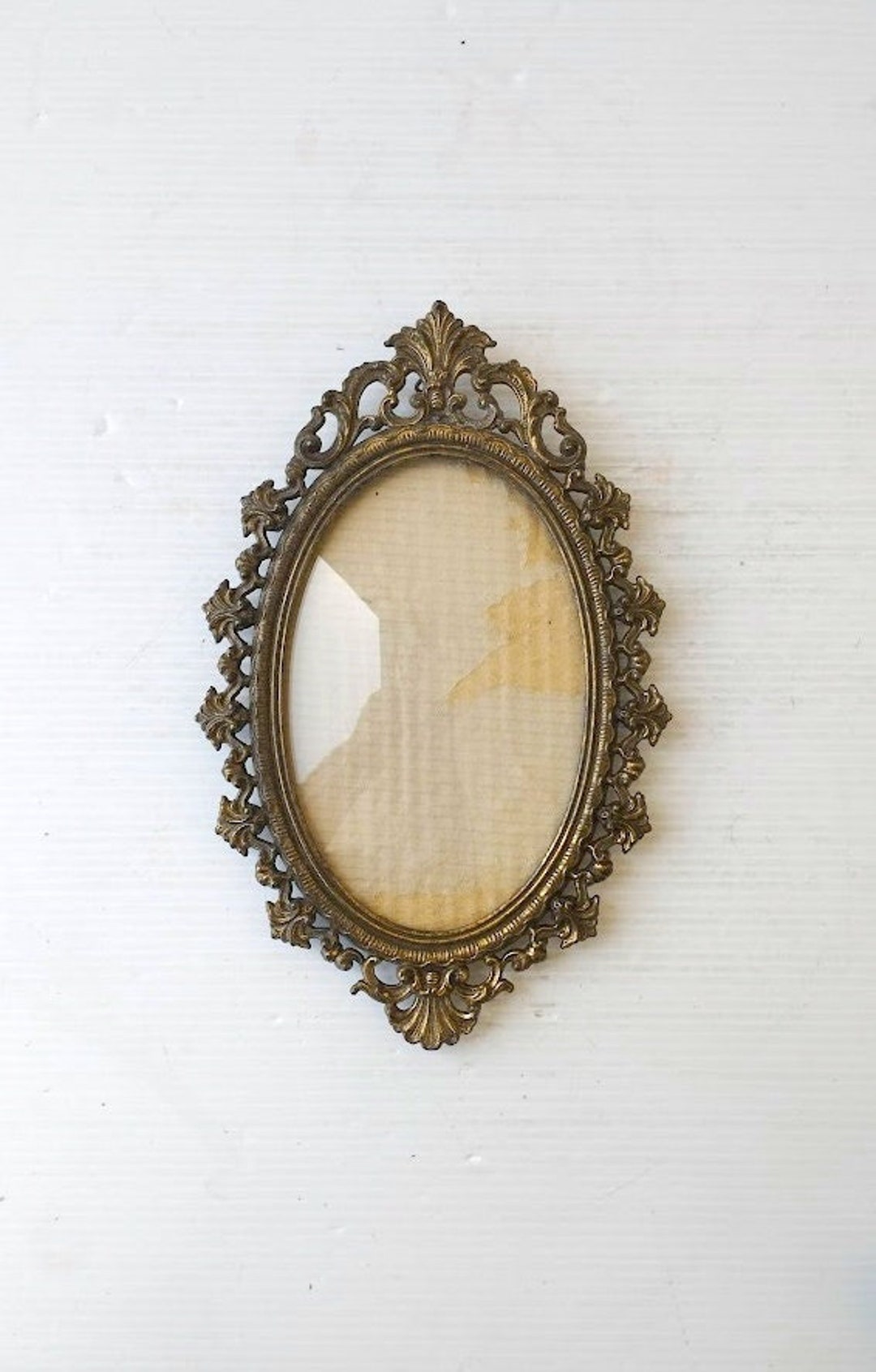 Antique Italian Brass Ornate Frame Classic Vintage Home Decor, With ...