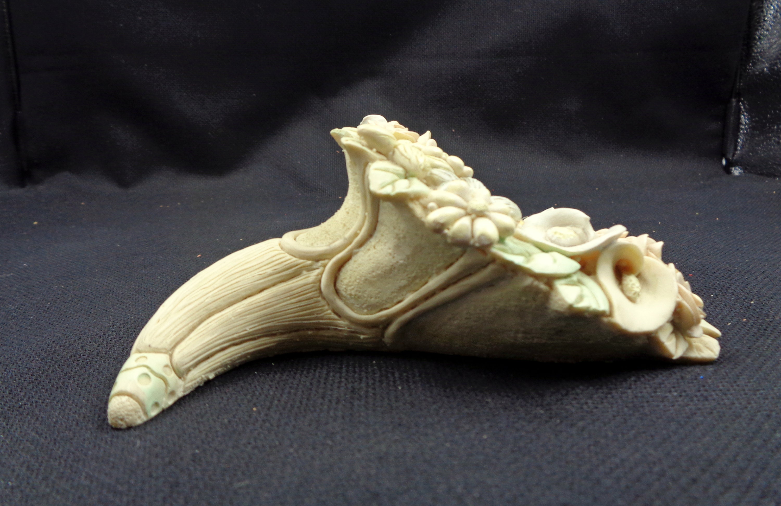 Ceramic cornucopia Capodimonte style Vintage Italy 1960s | Etsy