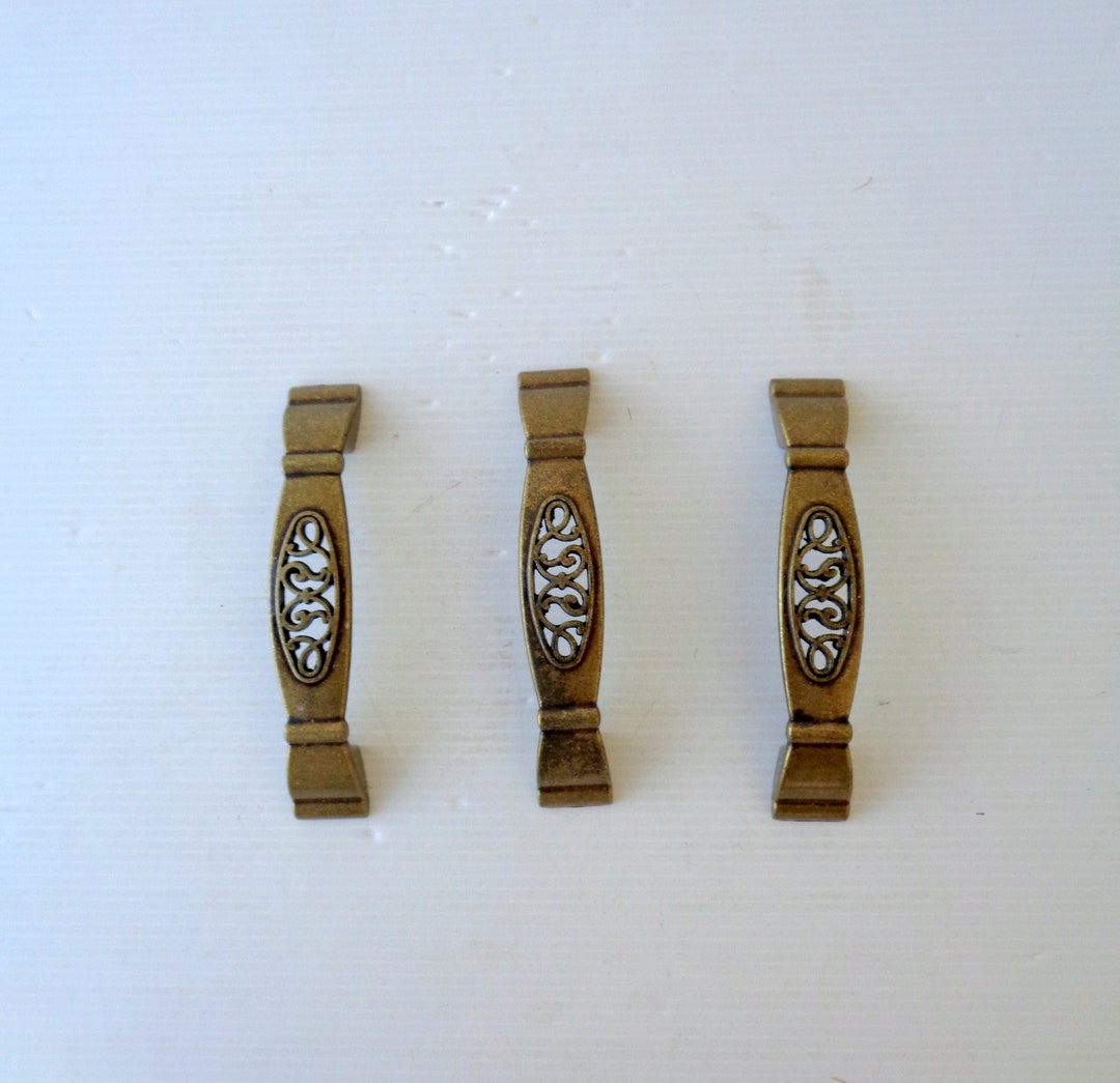 Rare!3 Italy Hardware Ancient Large Handles, Antique Brass Furniture in ...