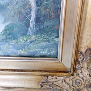 Vintage Italian Oil Paintings on Canvas , "landscape" Framed in a ...