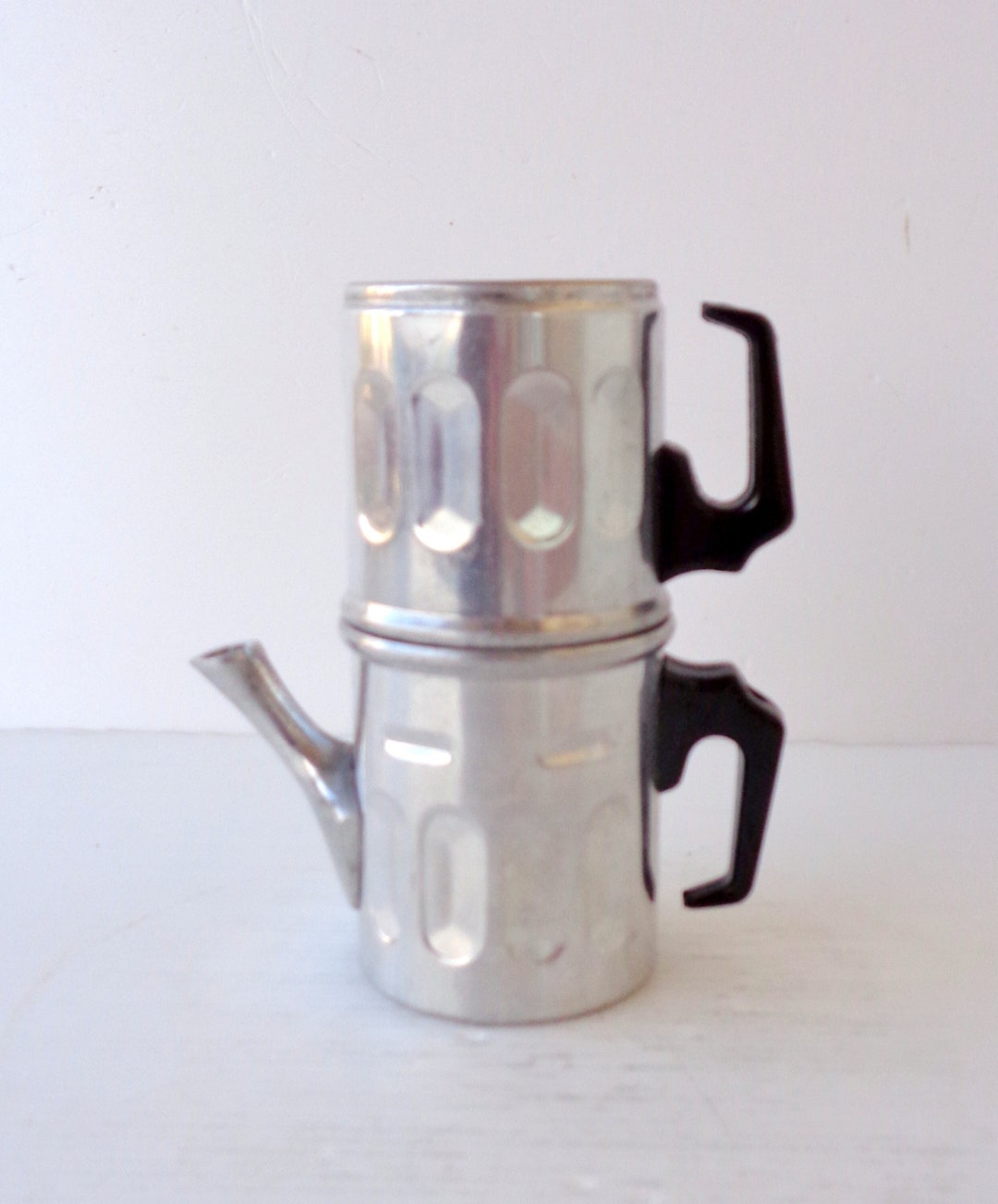 ILSA Brand Old Neapolitan Coffee Maker, Completely in Pure Aluminum, 1/ ...