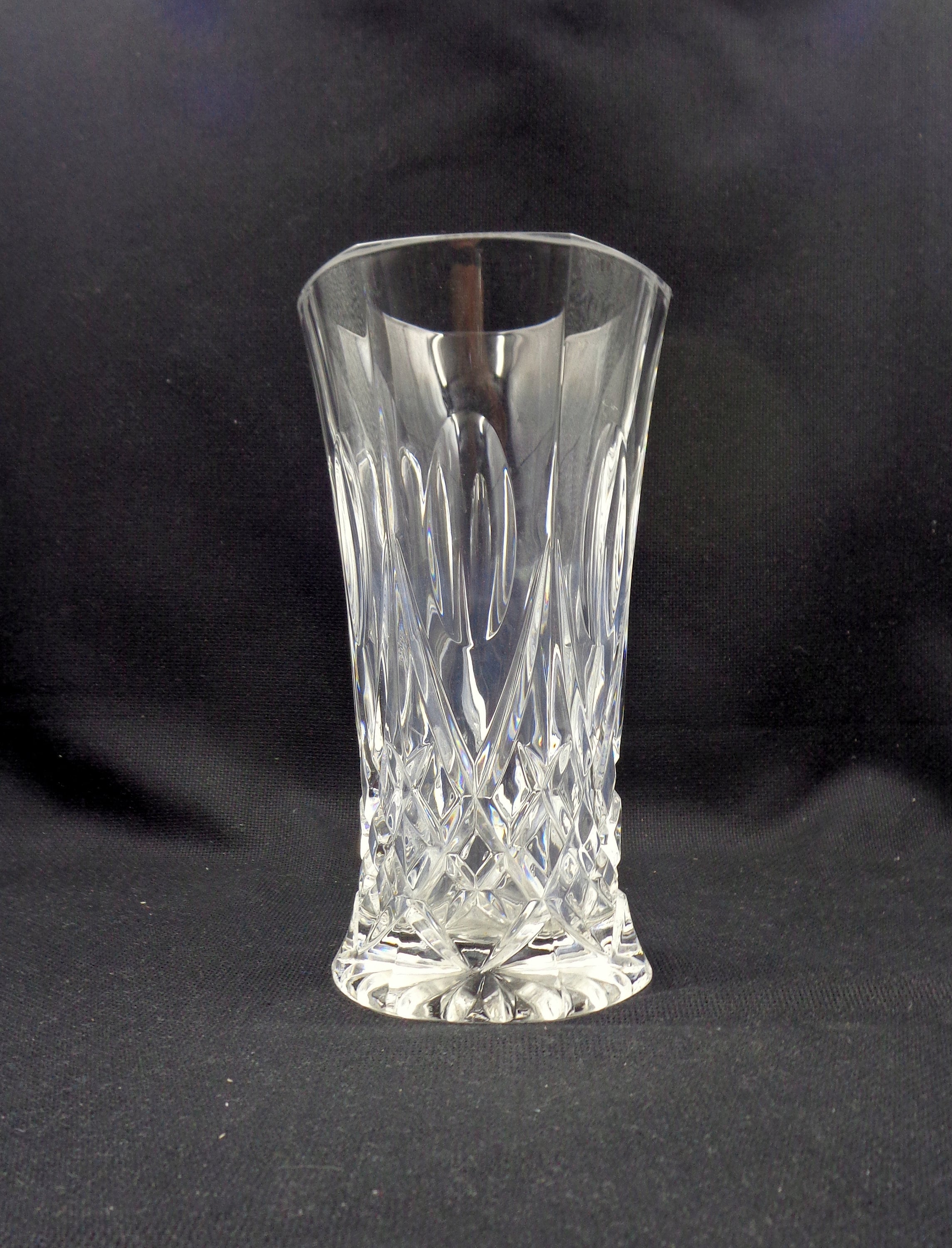 Flower Vase in Crystal Vintage Italy From the 70s Height | Etsy