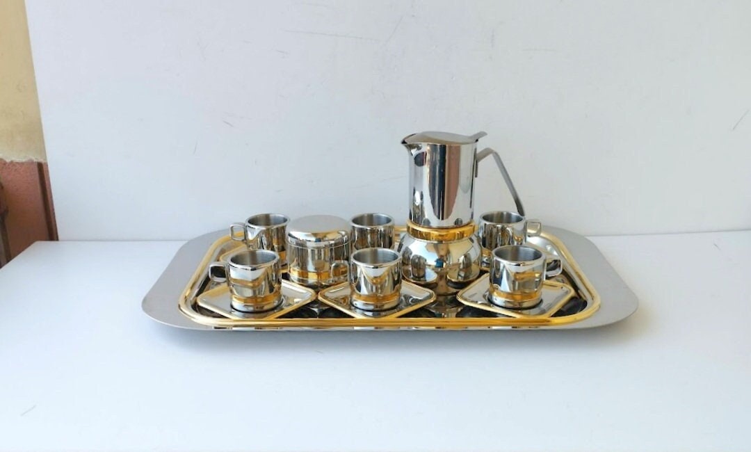 Coffee Set, a Stella Coffee Maker, Plus 6 Thermal Cups and Zini Brand ...