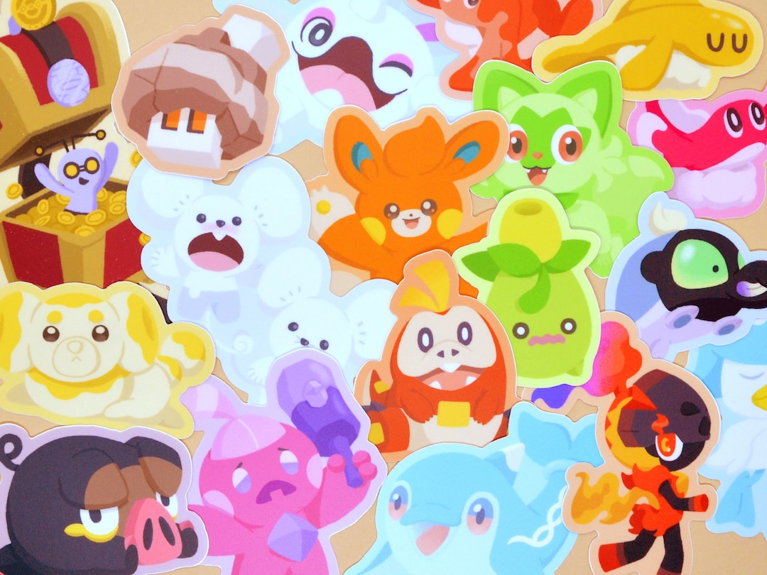 Paldea Pokemon Vinyl Stickers - Etsy