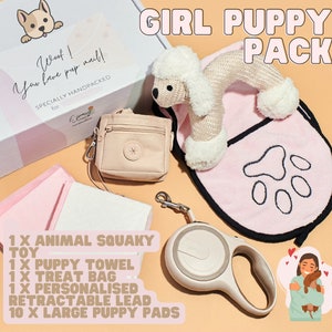 Personalised Puppy Gift Box Pack | Welcome Home | Treat Bag ...