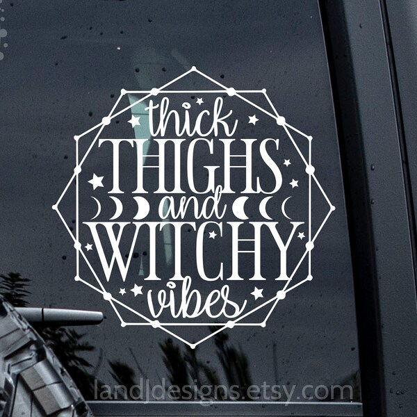 Funny Witch Car Decal - Etsy