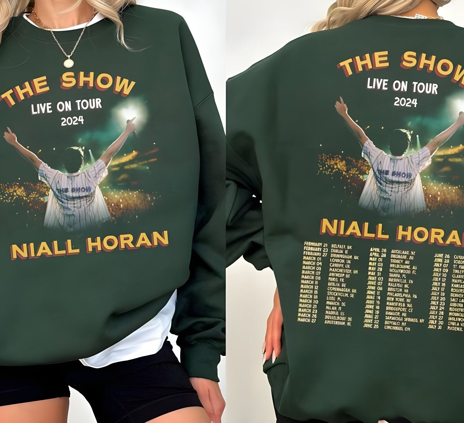 Live On Tour 2024 Niall Horan Shirt, The Show Tracklist Shirt sold by ...