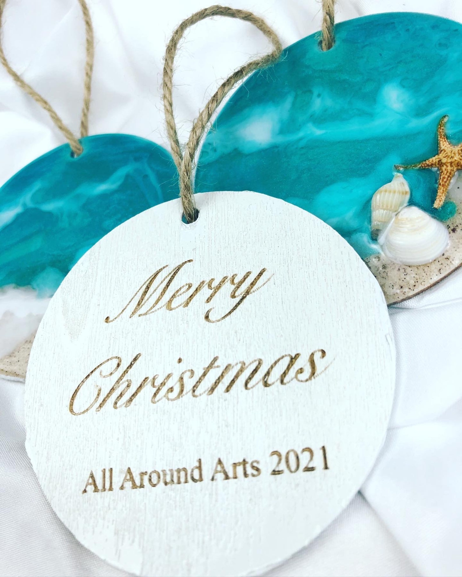 Beach Theme Christmas Ornament - Etsy