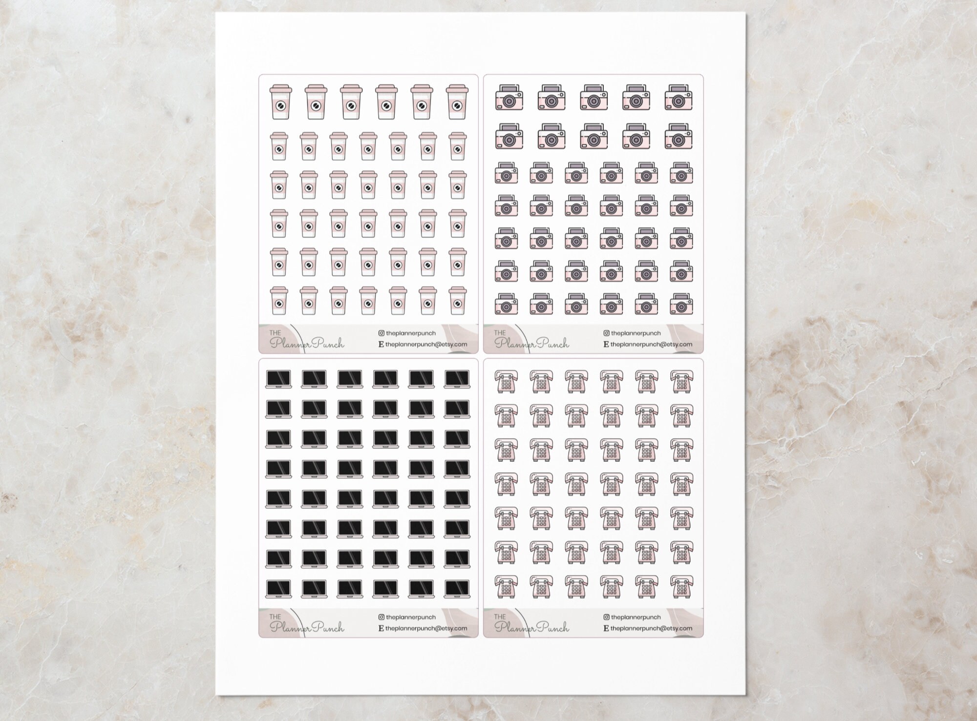 Printable Daily Planner Icons Bundle - Etsy