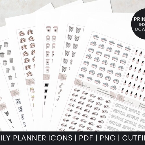 STAYCATION PLANNER STICKERS Printable Staycation Stickers - Etsy Hong Kong