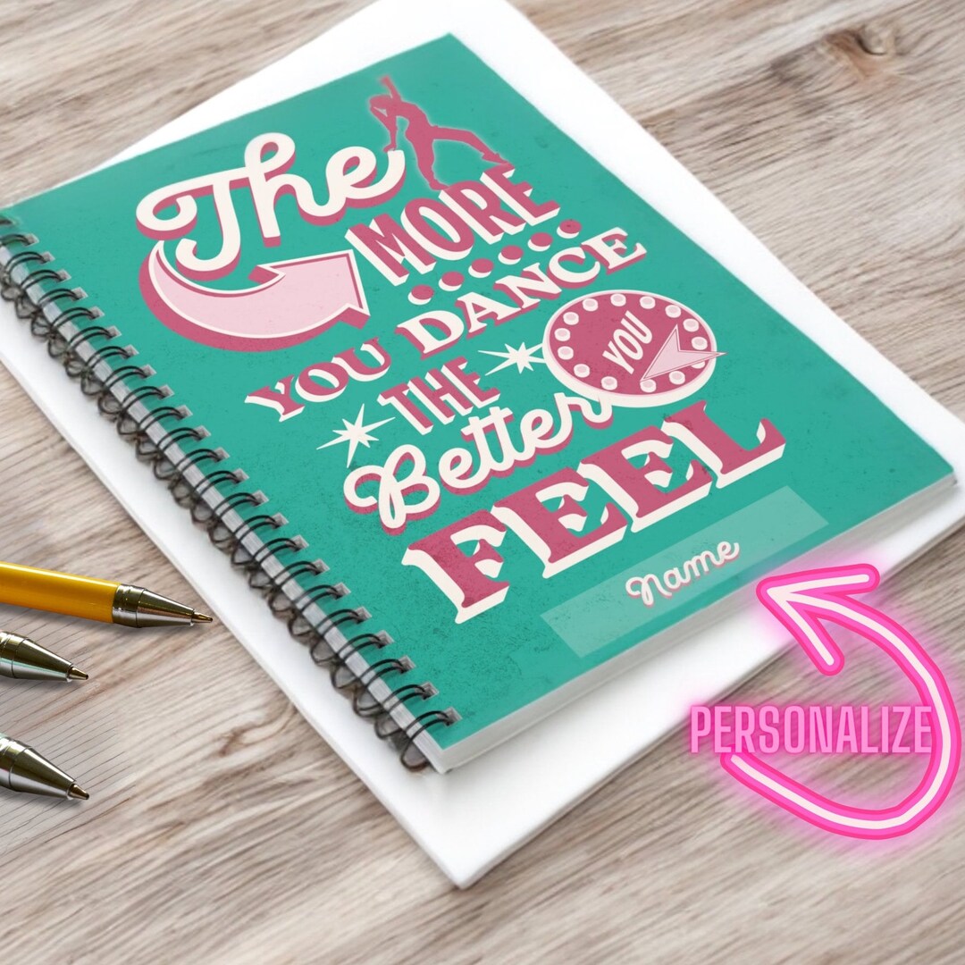 Personalized Dance Journal,dance Notebook, Notebook for Dancer, Dancer ...
