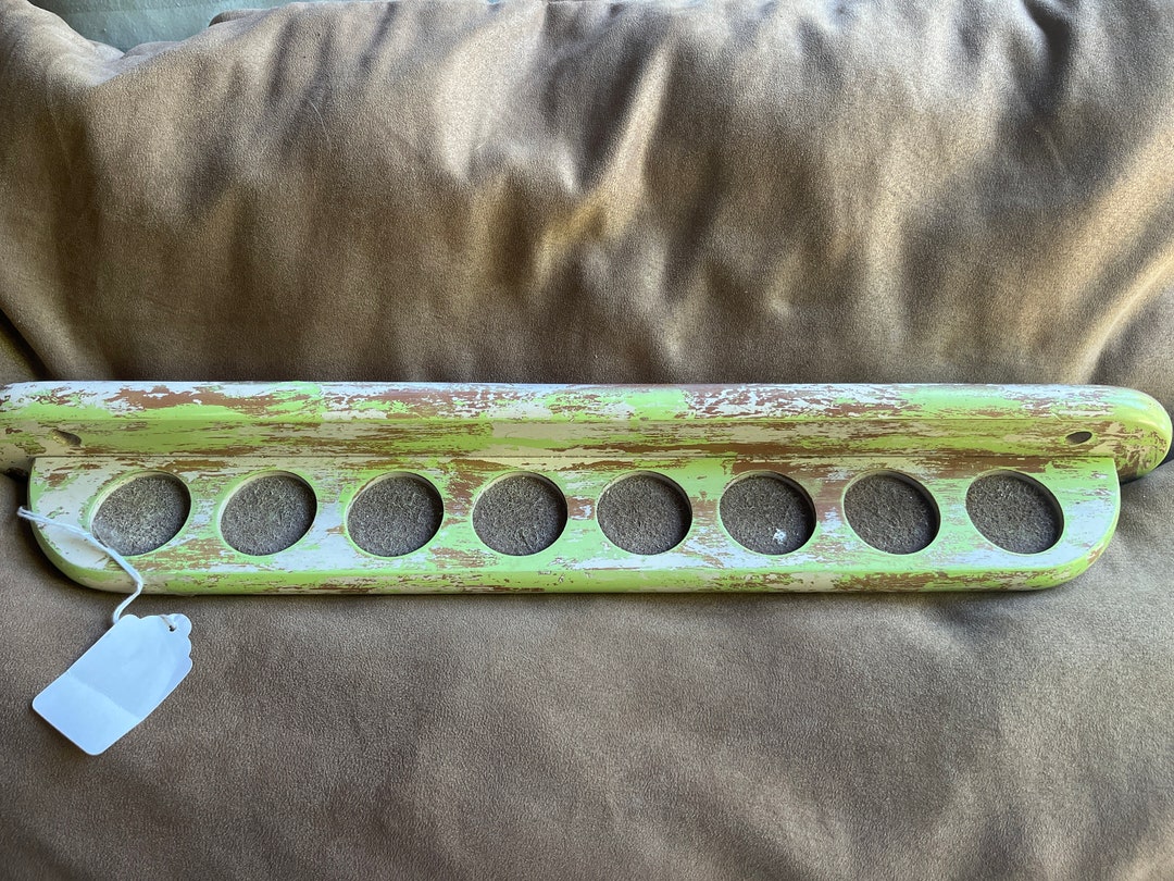 20” Long 8 Section Votive/tea Light Holder, Shabby Chic, Hand Painted ...