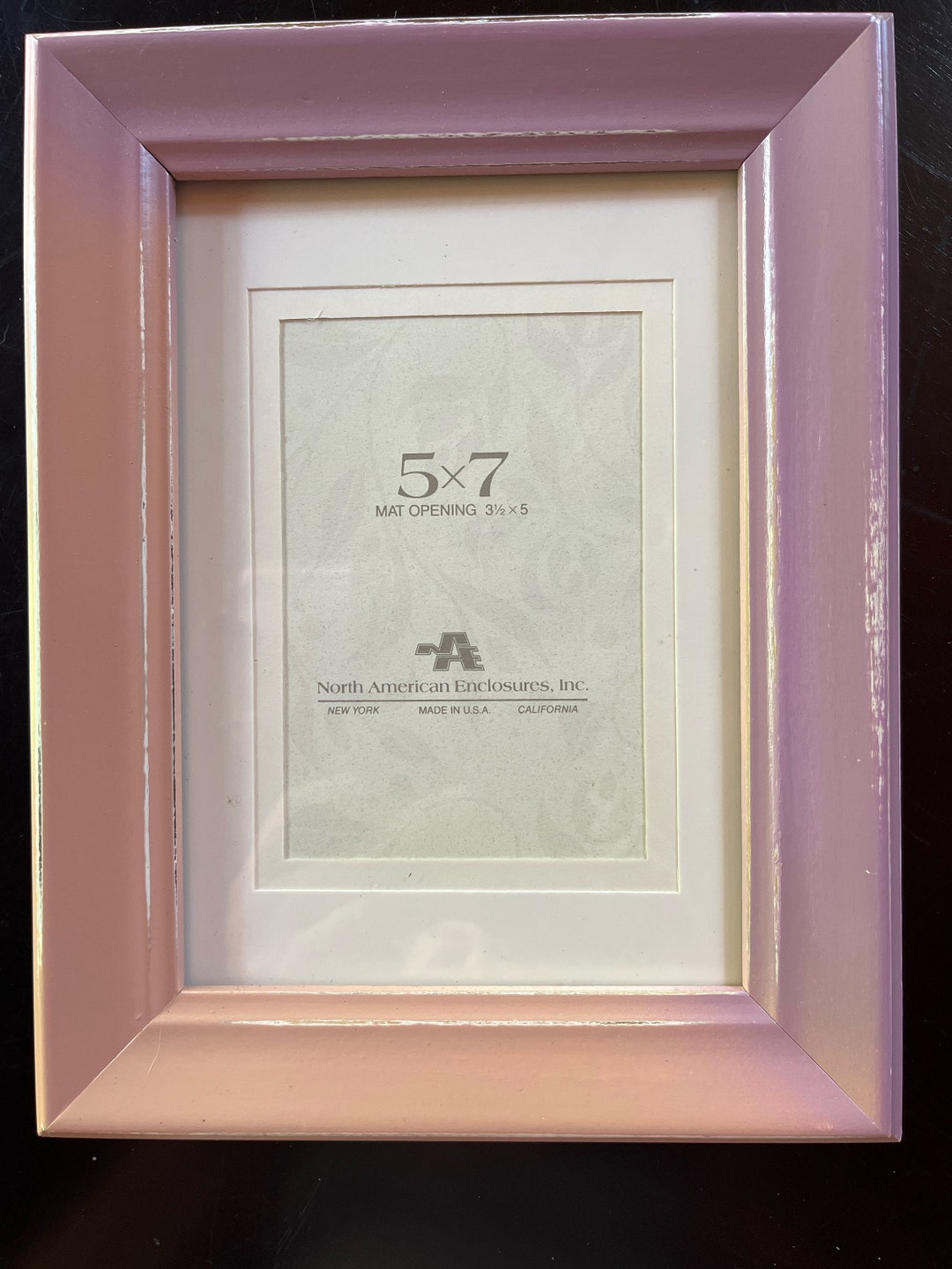 NEW 5 X 7 North American Enclosures Frame Distressed Mauve/pink - Etsy