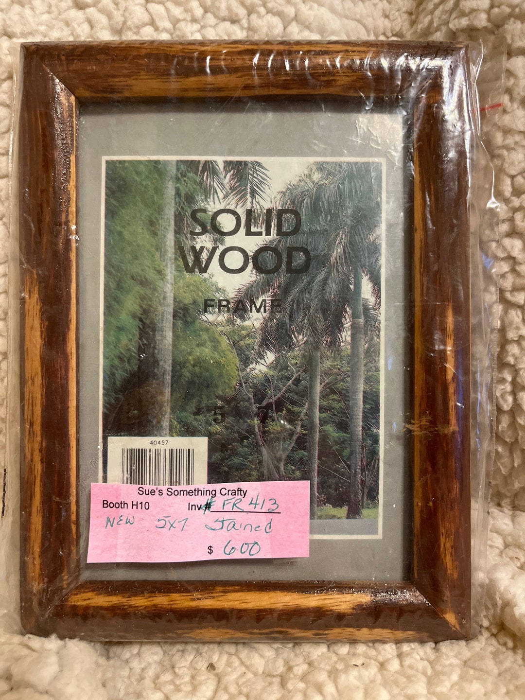 5 X 7 New Solid Wood Frame, Shabby Chic, Hand Painted, Distressed Brown ...