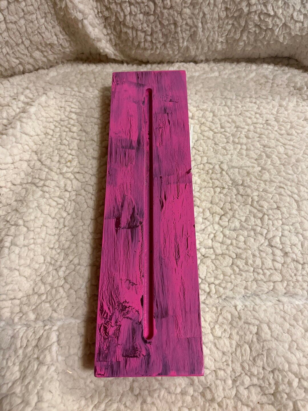 11” Wood Shelf, Shabby Chic, Hand Painted, Distressed Pink/purple - Etsy