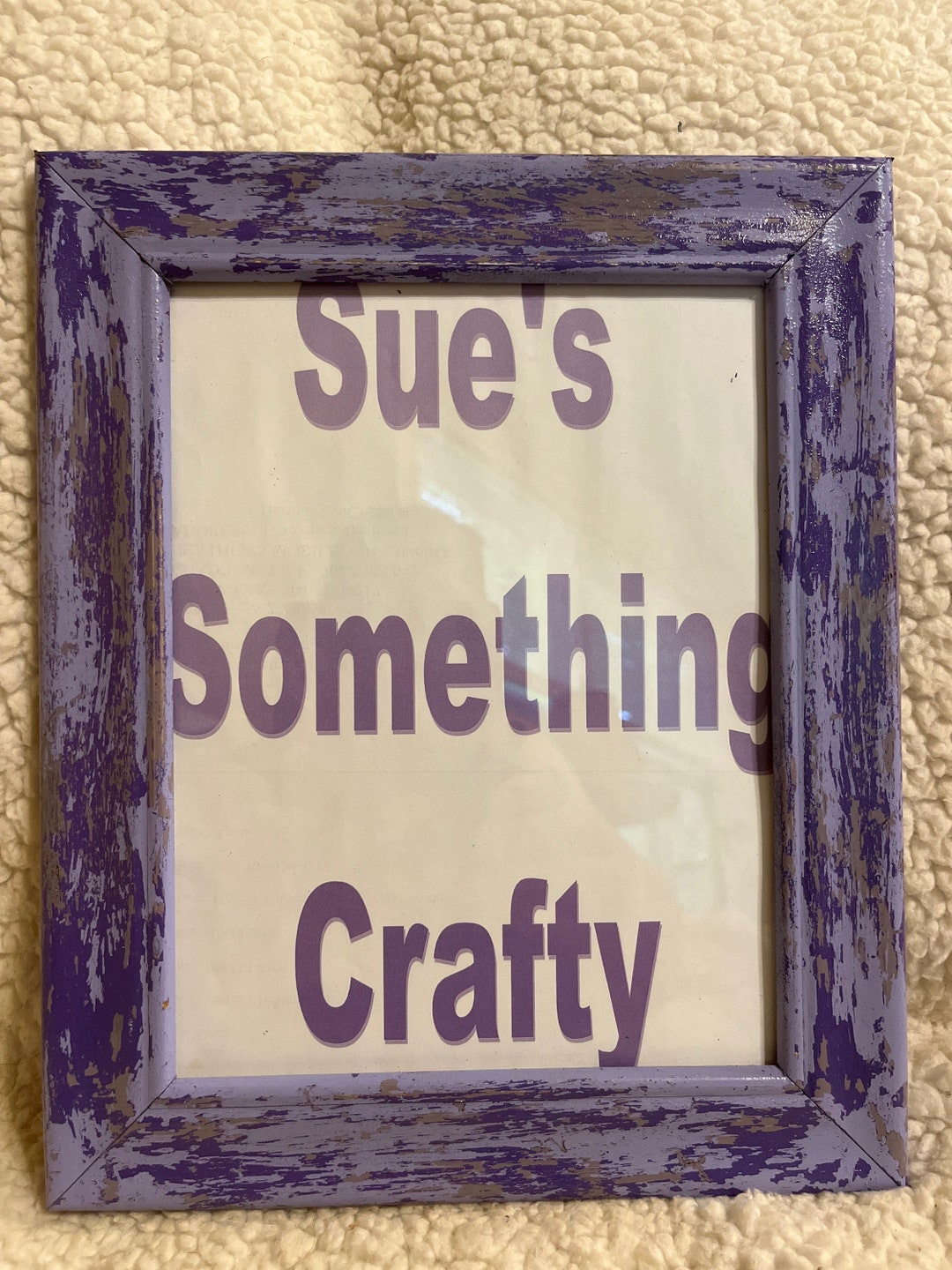 6 1/2” X 8 1/2” Wood Frame, Shabby Chic, Hand Painted, Distressed ...