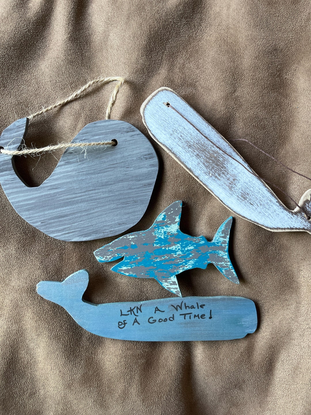 Nautical Accent Pieces, Beachy and Tropical, Distressed Blues/grays - Etsy