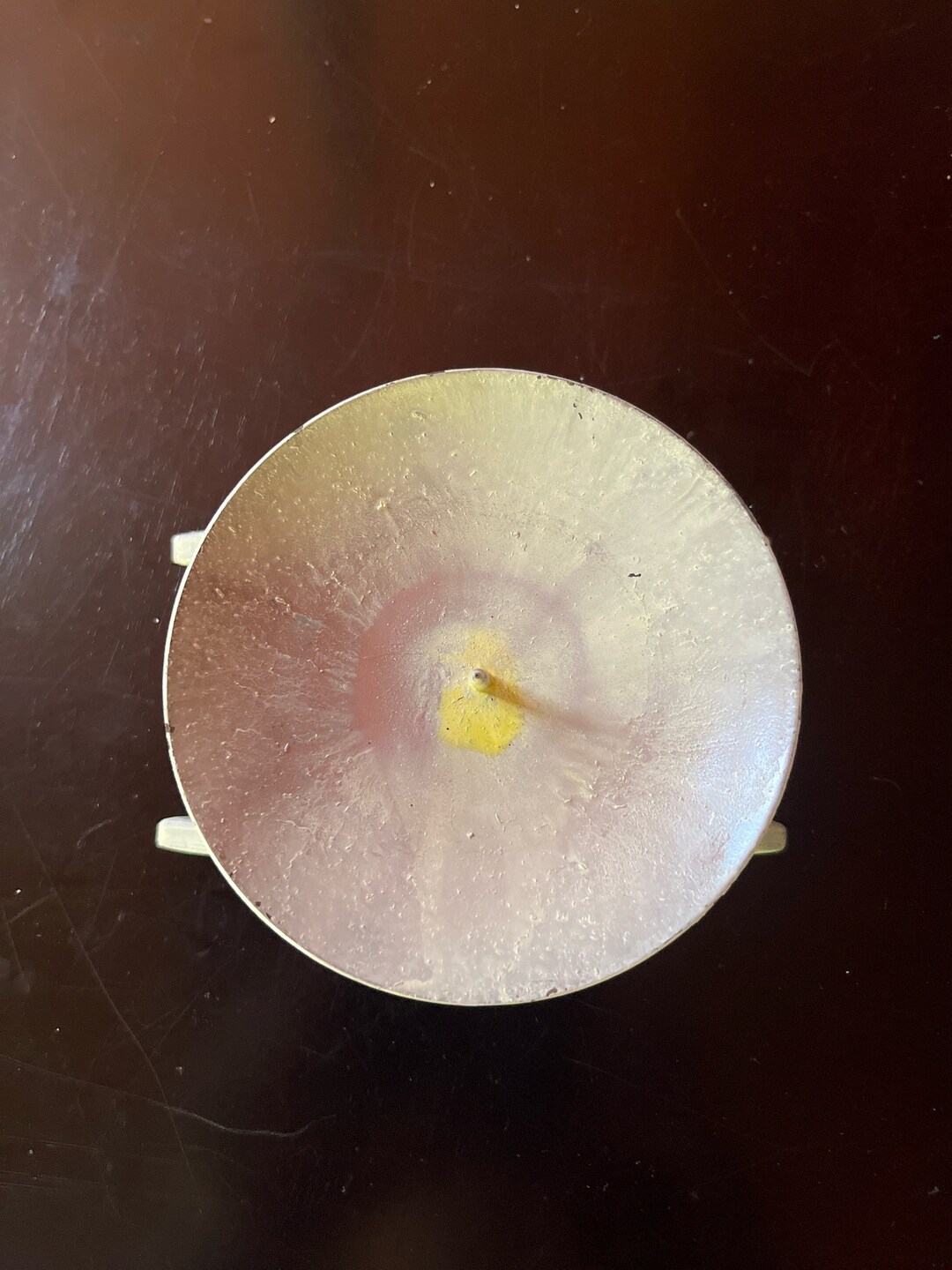 4 Round Pillar Holder W/arched Base, Shabby Chic, Hand Painted, Ivory ...