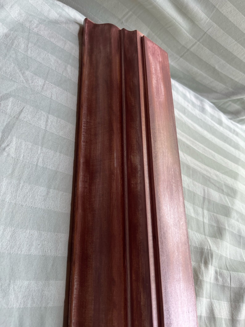 24” Wood Shelf, Shabby Chic, Hand Painted, Distressed Brown - Etsy