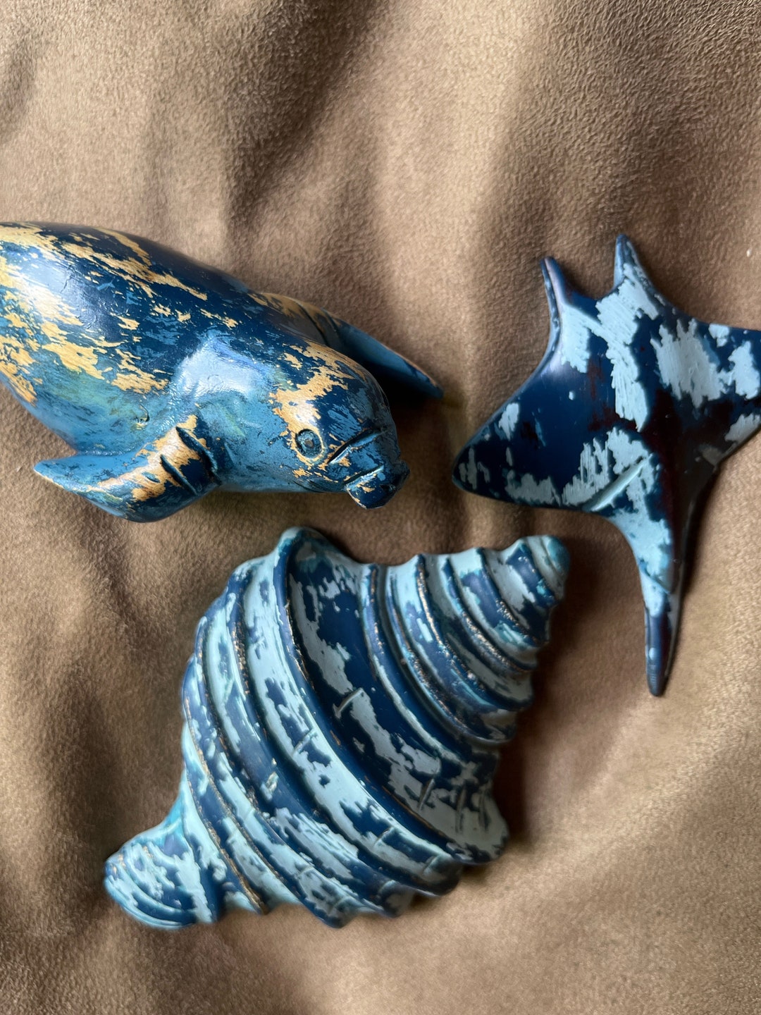 Wooden Nautical Group, Stingray, Seal and Shell, Beachy and Tropical ...