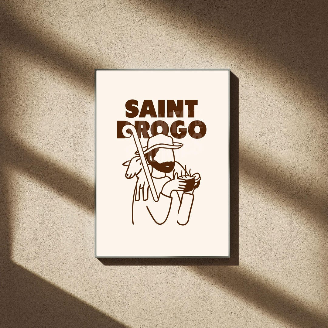 St. Drogo Catholic Art Print: Patron Saint of Coffee (digital Download ...