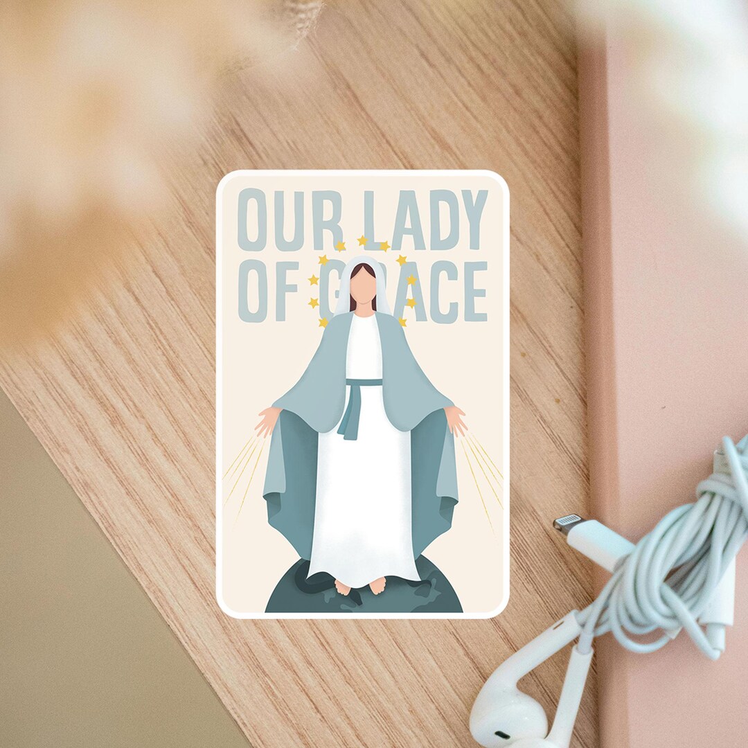 Our Lady of Grace Sticker: Catholic Virgin Mary Vinyl Decal - Etsy