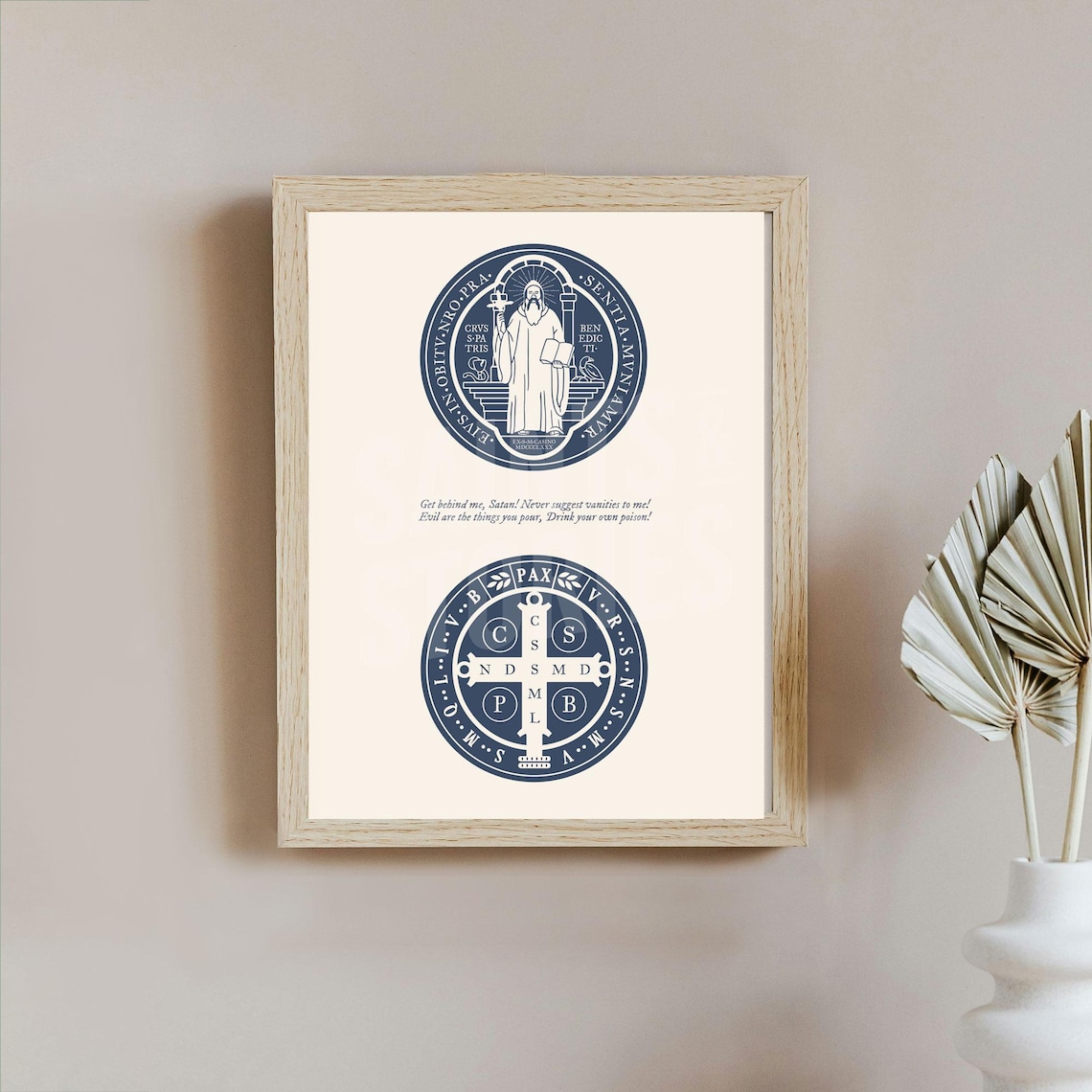 St. Benedict Medal Art Print: Catholic Home Decor (digital Download) - Etsy