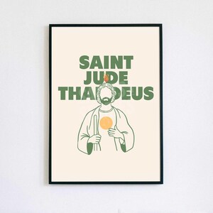 St. Jude Thaddeus Print: Catholic Art, Patron Saint of Hope (digital ...