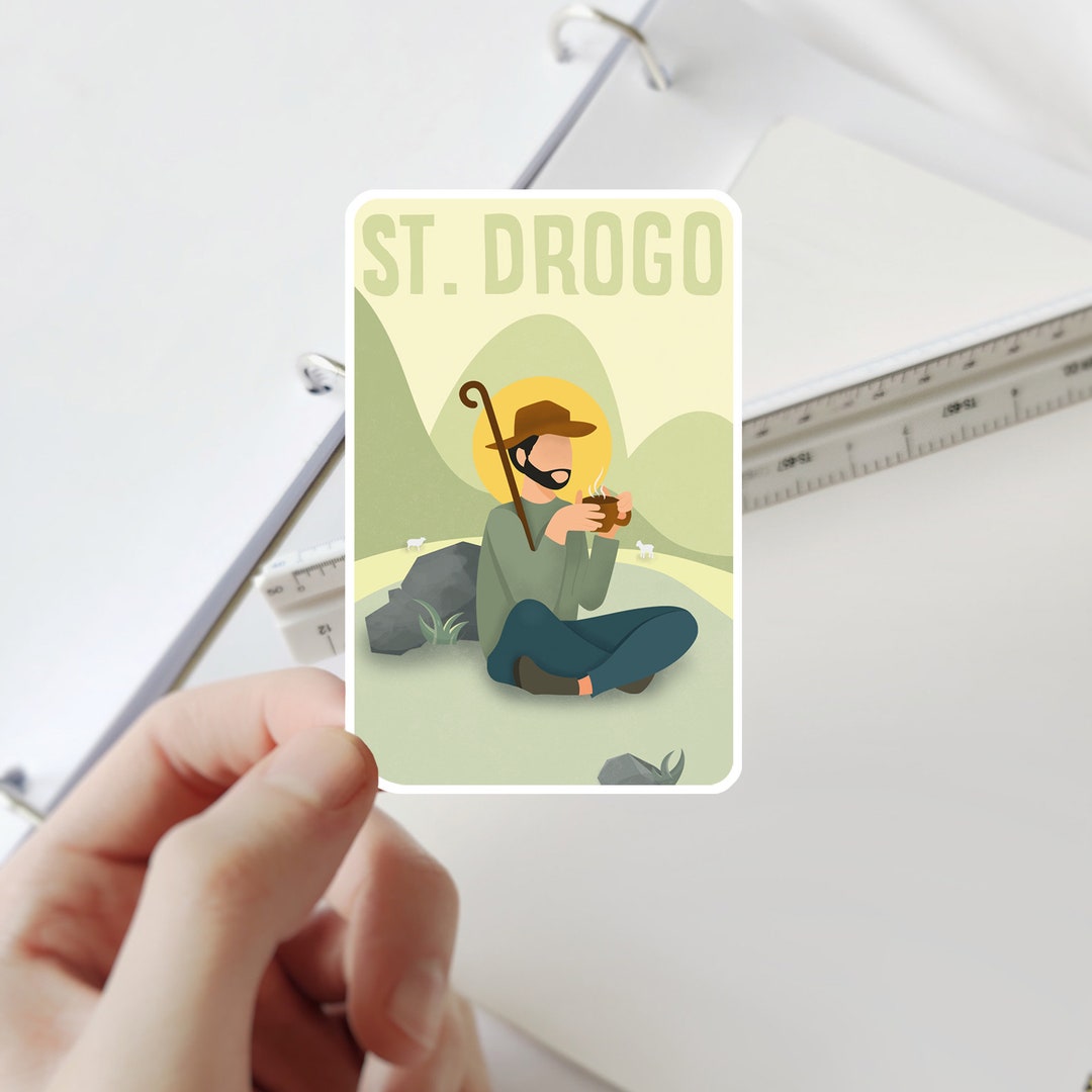 St. Drogo | Catholic Saint Sticker | Patron Saint of Coffee - Etsy