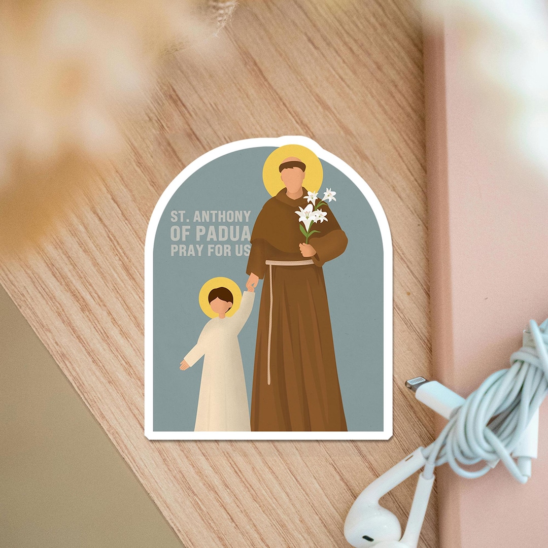 Saint Anthony of Padua Sticker | Catholic Sticker - Etsy