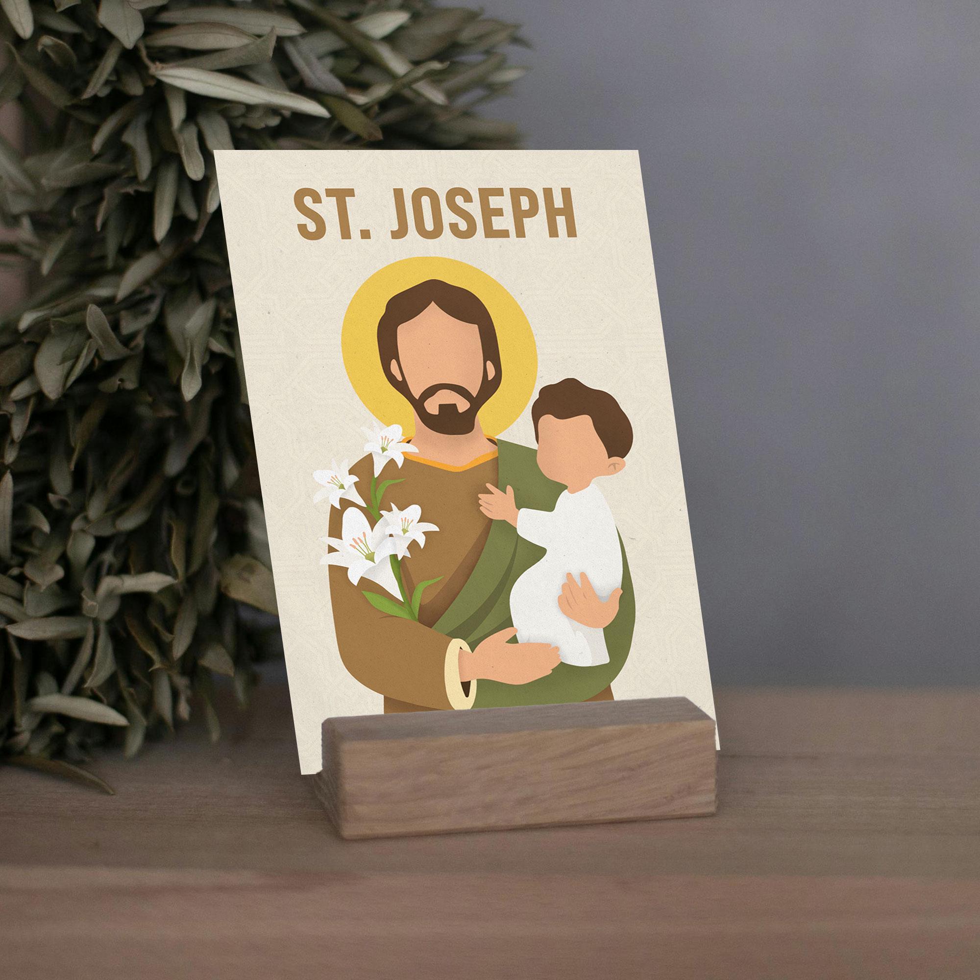 Prayer to St. Joseph | Holy Card 4x6 - Etsy