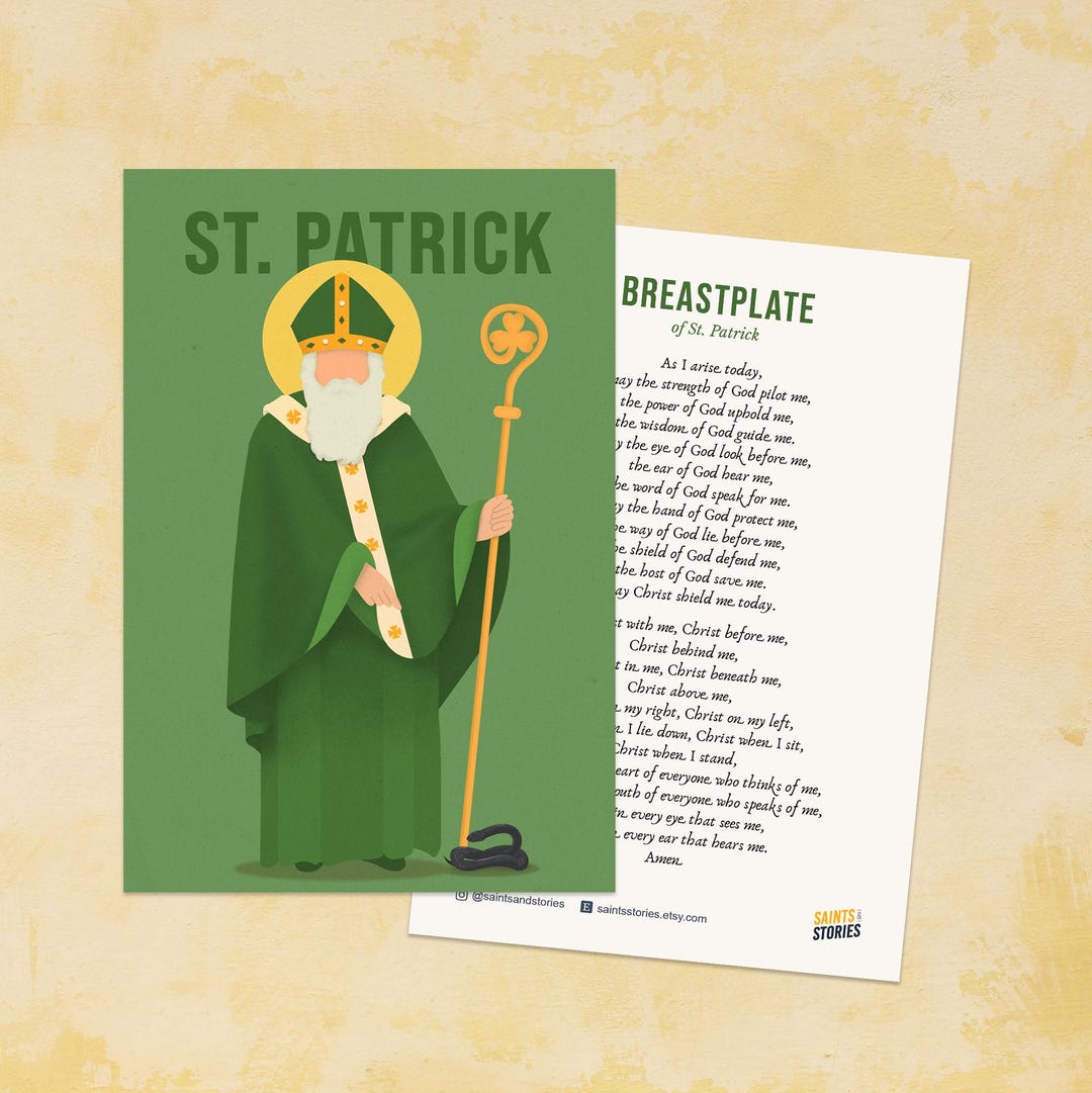 Breastplate Prayer of St. Patrick Holy Card 4x6 - Etsy