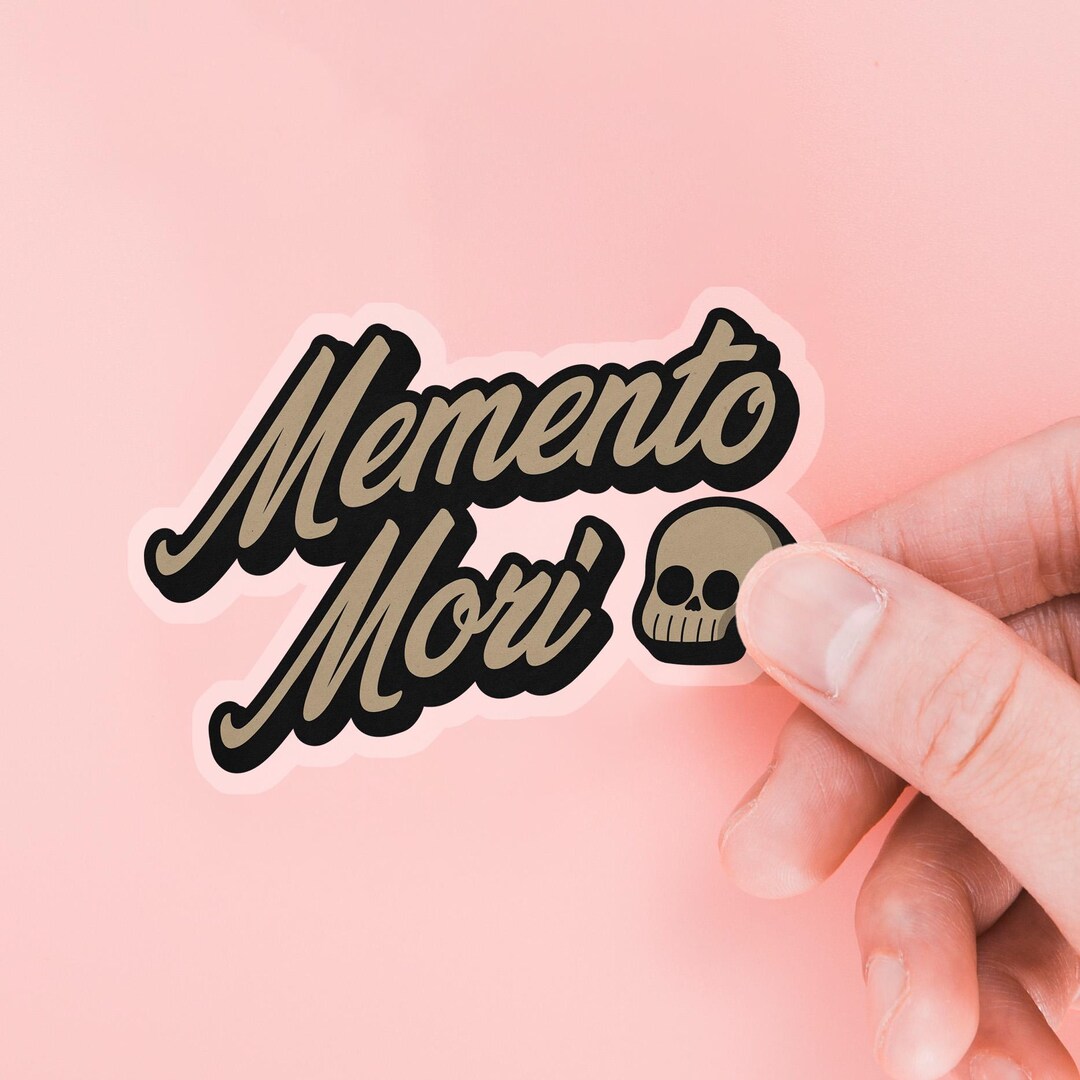 Memento Mori Sticker: Catholic Inspirational Gift, Matte Vinyl - Etsy