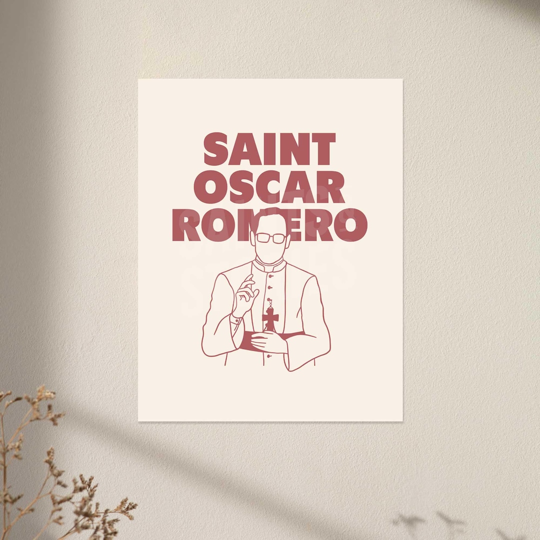 St. Oscar Romero Poster – Digital Download, Printable Catholic Art ...
