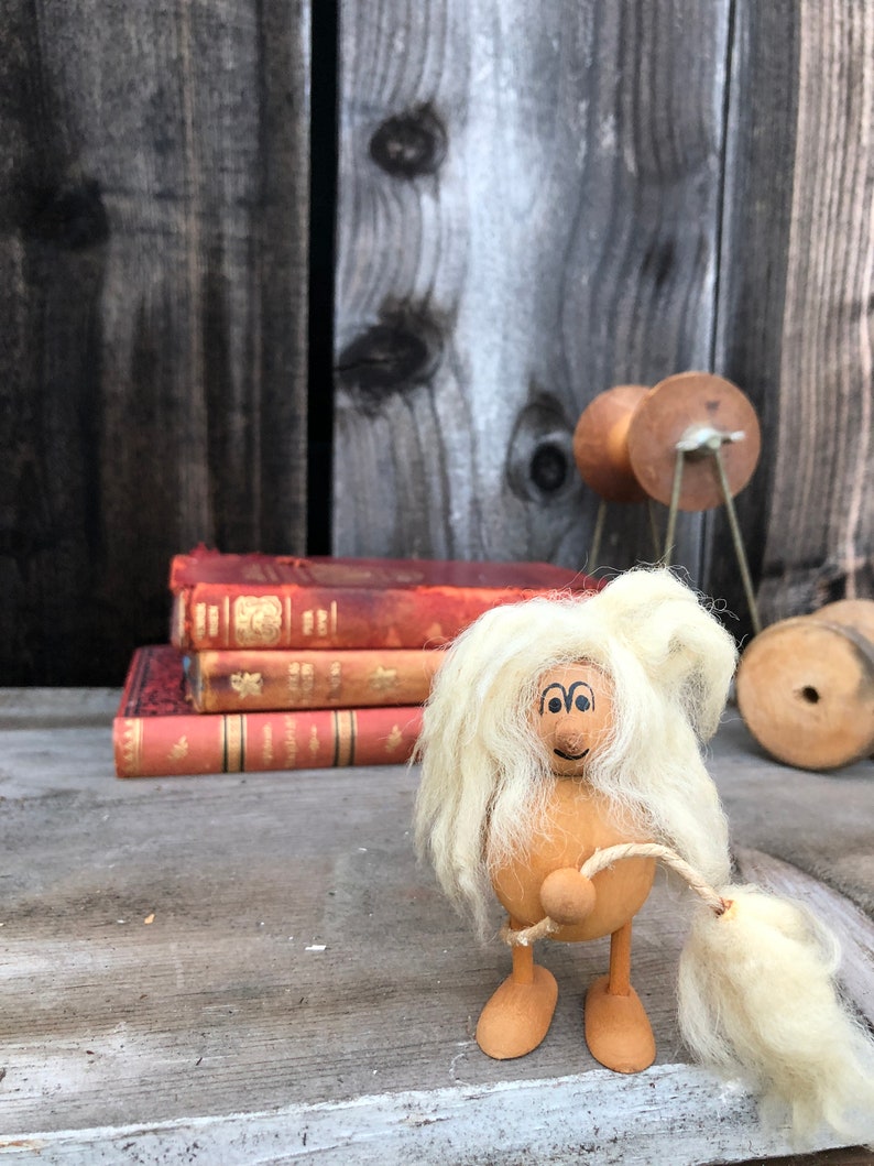 Troll Doll Gonks 1960s Collectible Toy Unique Wooden Forest Folk Figure ...