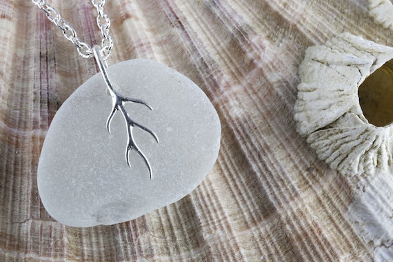 Collier en verre de mer. Bijoux en verre de mer. Bijoux | Etsy