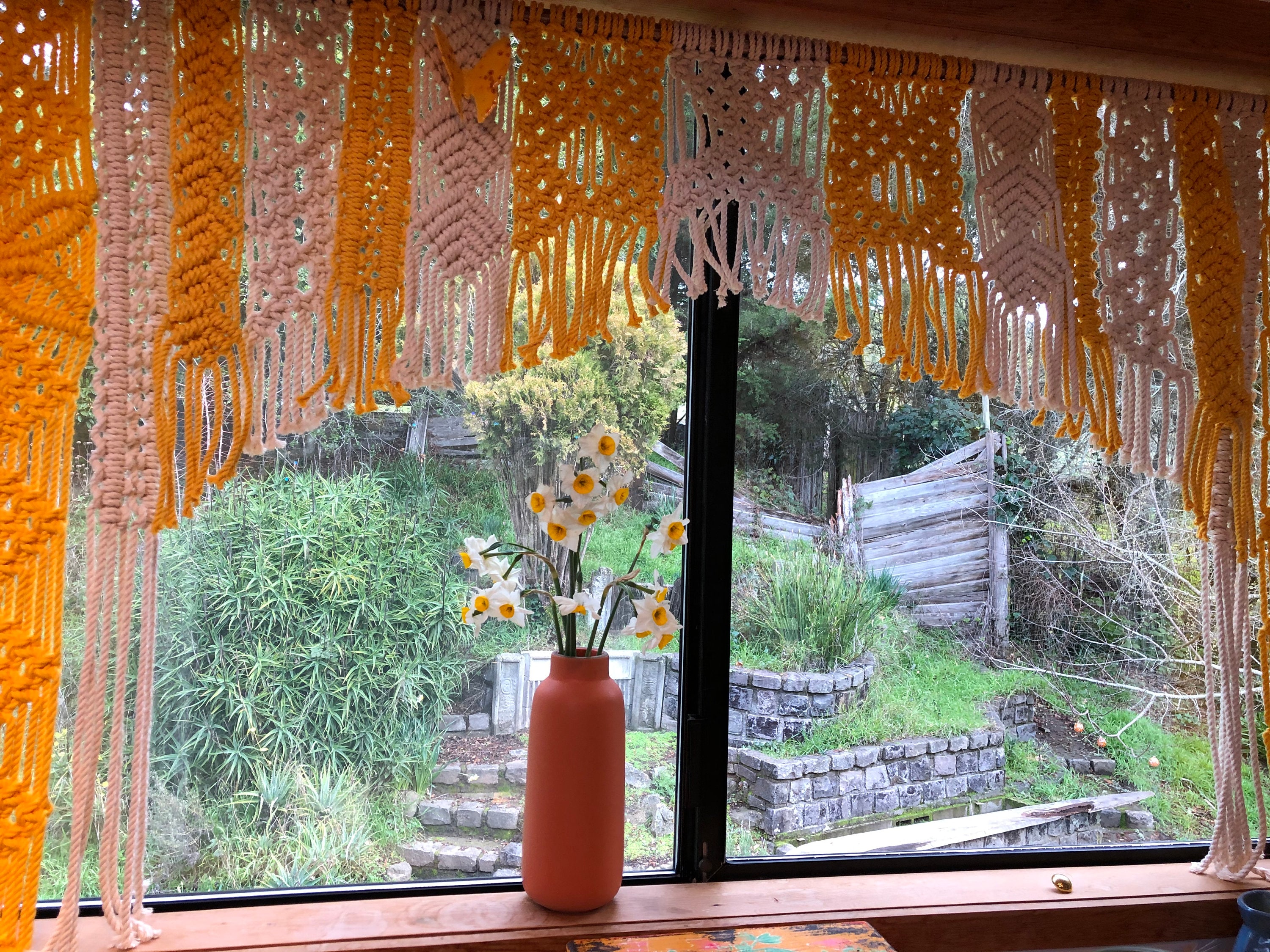 Custom Handmade Organic Macramé Curtains - Etsy