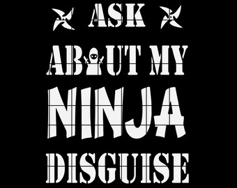 Ninja Disguise Svg - Etsy
