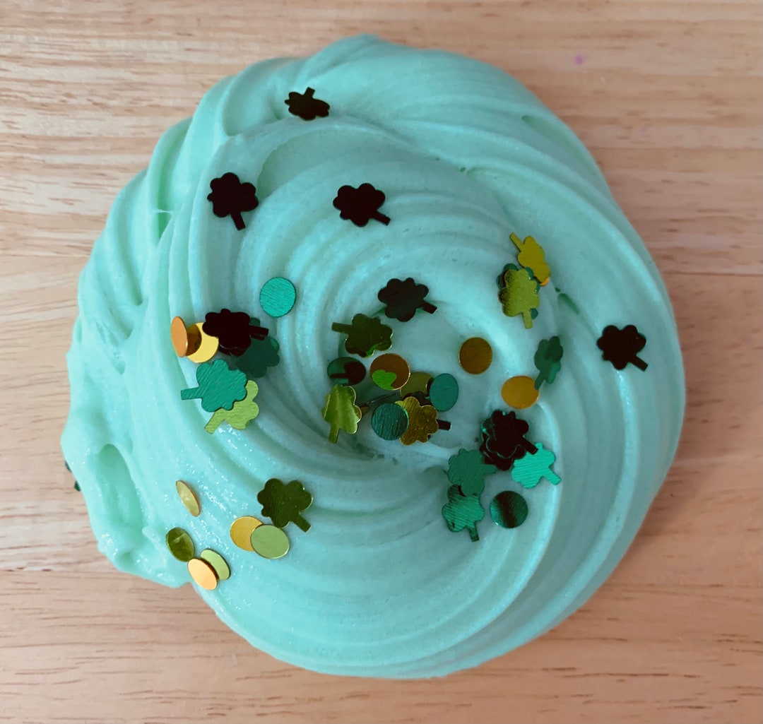 Sassy Lassie Slime, St. Patricks Day Slime, Shamrock Glitter Slime ...